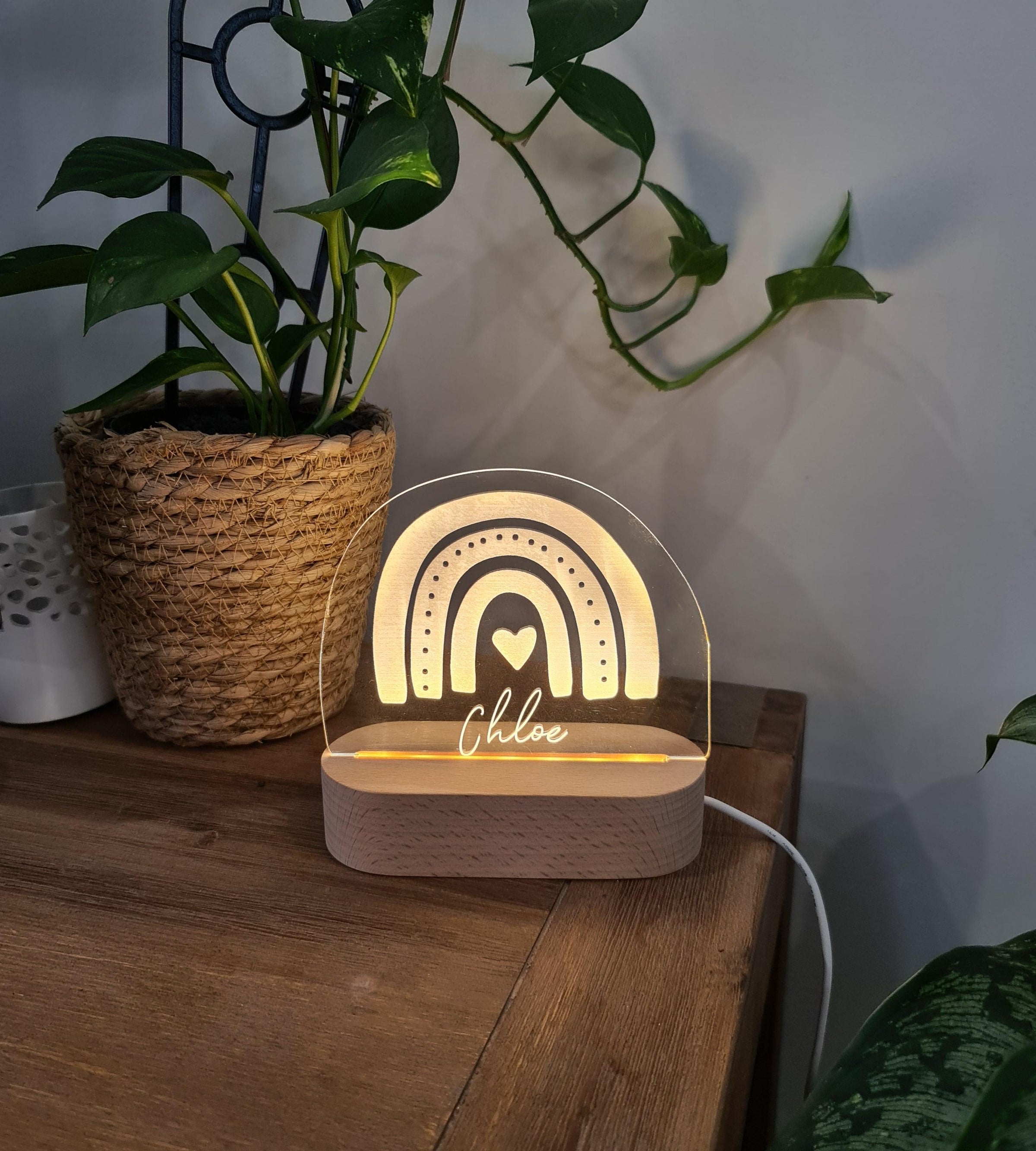 Personalised Night Light 🌙 - Rocket Ship – The Willow Corner