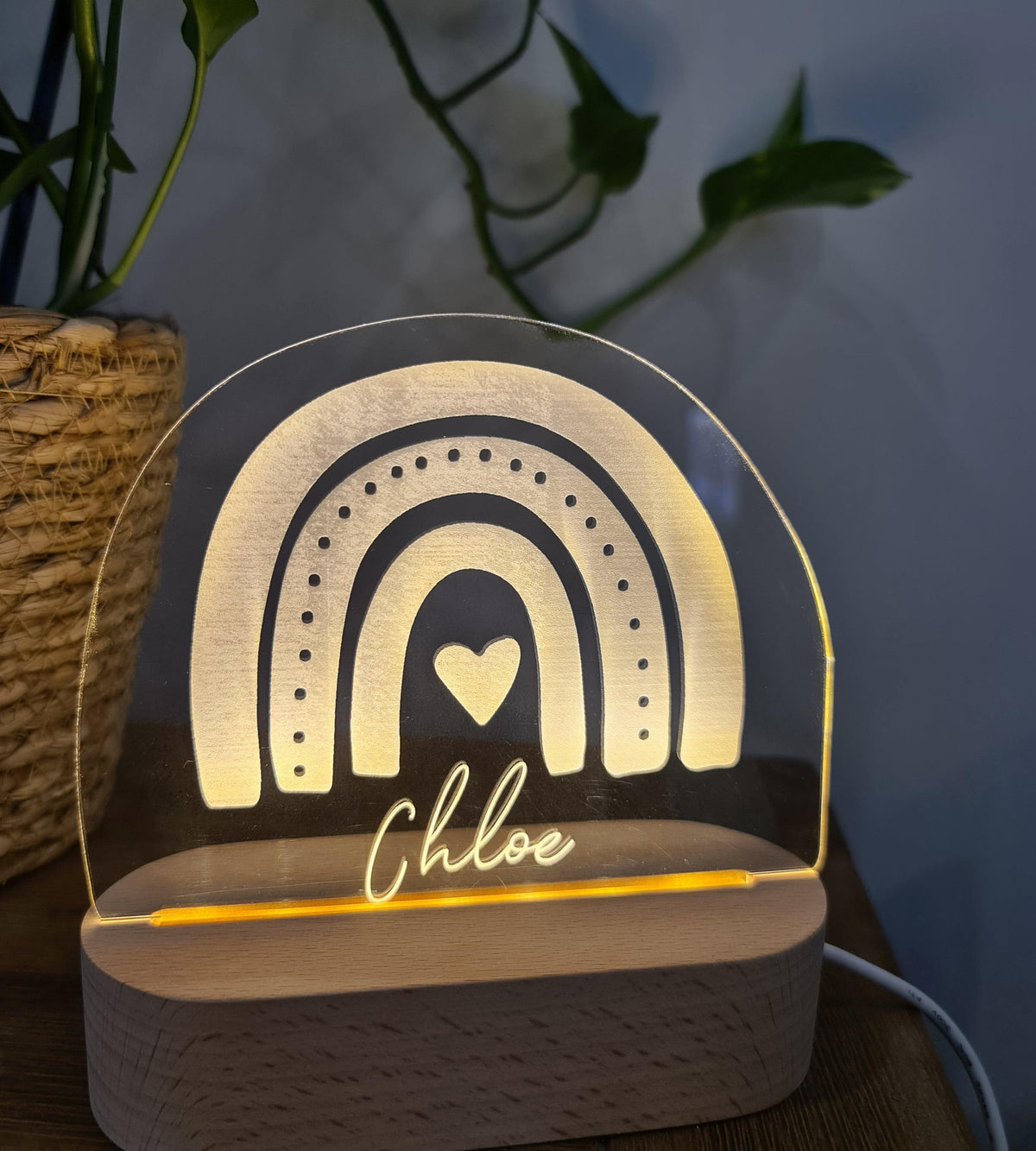 Personalised Night Light 🌙 - Rocket Ship – The Willow Corner